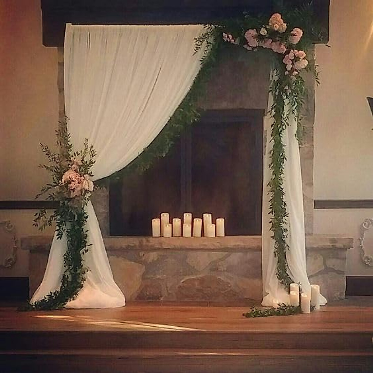 Efavormart 10ft x 10ft Heavy Duty Pipe and Drape Kit Backdrop Support with Metal Steel Base for Wedding, Party, Event, Photography, and Exhibition Decoration