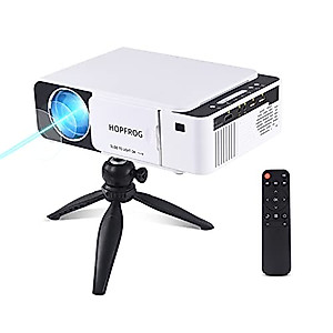1080P Projector with WiFi Tripod Mount Bundle, Portable Phone Projecter, Proyector Portatil for Home Office Outdoor Video Projection