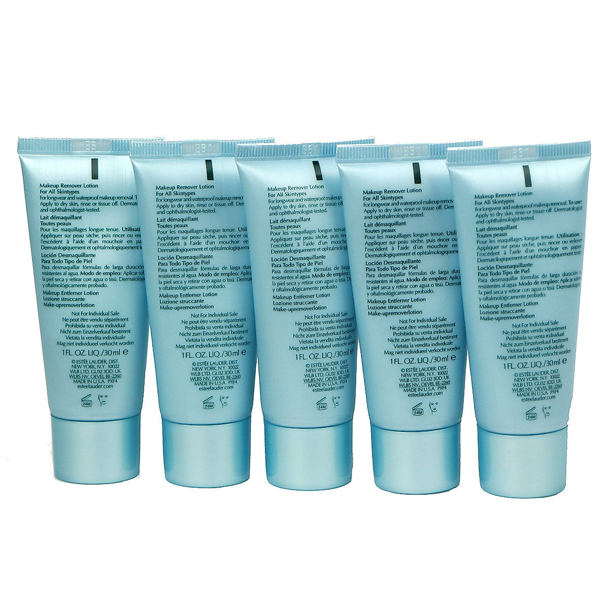 Estee Lauder Pack of 5 x Take It Away Makeup Remover Lotion 1 oz each, Travel Size Unboxed