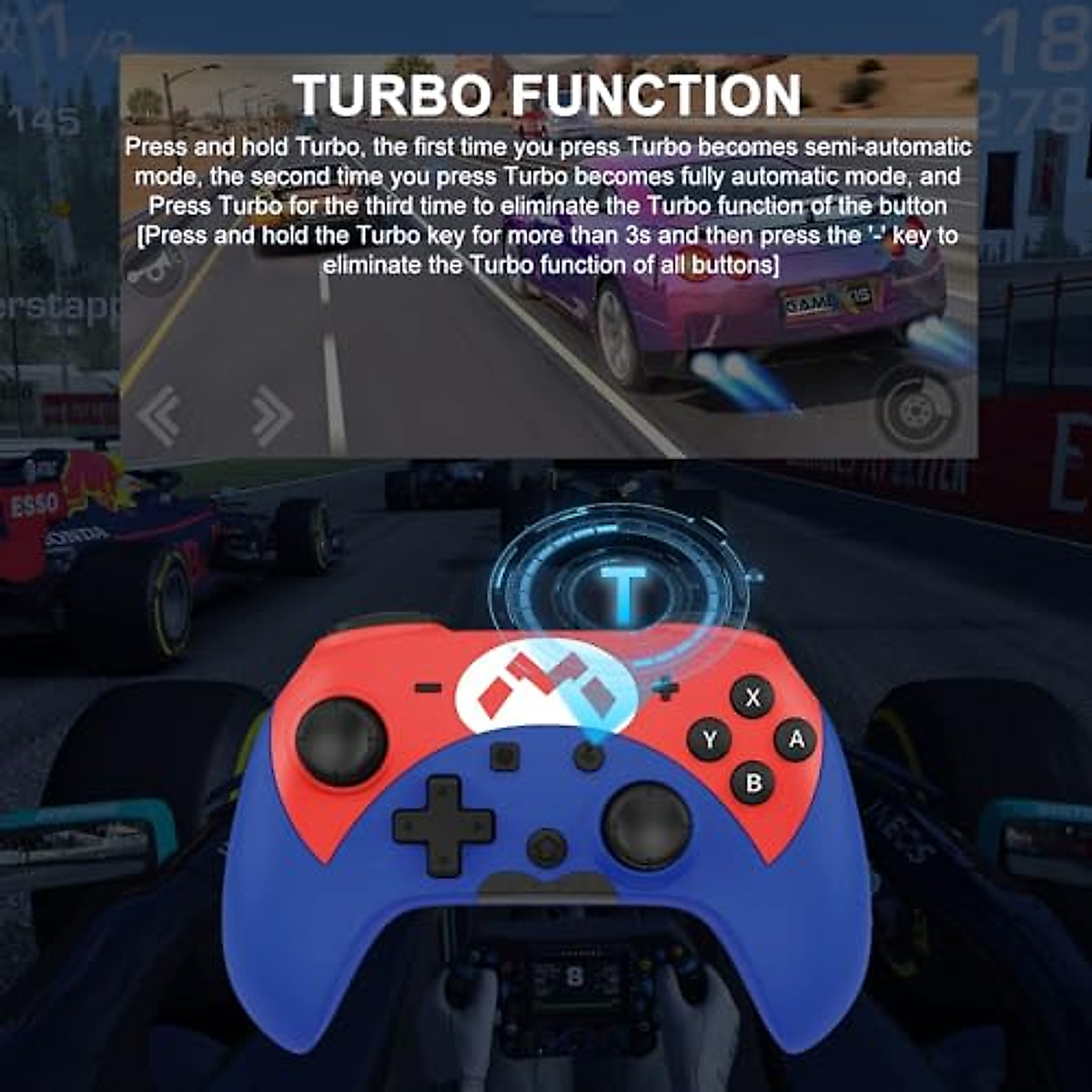 Joso Mobile Game Controller for iPhone iPad, Direct Play, Bluetooth Gaming Gamepad Joystick Works with Most iOS, iPad, MFi Games, Call of Duty Mobile(COD), Genshin Impact, Asphalt 9, Real Racing 3