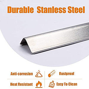 Hisencn Grill Replacement Parts - Heat Plates for Charbroil Performance 5 Burner Gas Grill 463448021 463450022 463451022 463455021 463449021 463458021, 2 Burner Gas Grill 463630021, Stainless Steel