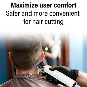 Hair Trimmer, Ergonomically Body Design Powered By 18650 Lithium Battery Barber Shop Hair Clipper Hair Clipper, for Barber Shop(Silver)