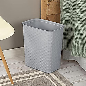 Sterilite Weave 5.8 Gallon Plastic Home/Office Wastebasket Trash Can (6 Pack)