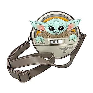 Loungefly Disney Star Wars Grogu Baby Yoda Cosplay Canteen Crossbody Satchel Handbag Purse