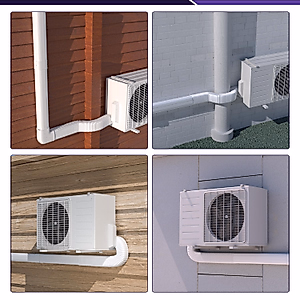 Cestluck 3'' Width Flexible Duct, Mini Split Line Set Cover Accessories for Mini Split AC & Central AC