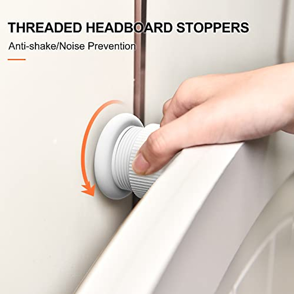 xuenair Adjustable Furniture Bed Risers, 1.6-2.6 inch Bed Risers White, Durable Plastic and Anti Slip Couch Risers 2 inch for Sofa Bed Table and Chair Lifts(White - 4 pcs)