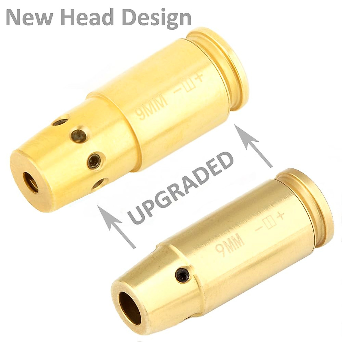 Upgraded Laser Bore Sight for .9MM, Hunting Red Dot Boresighter with 6 Batteries (3 Set)