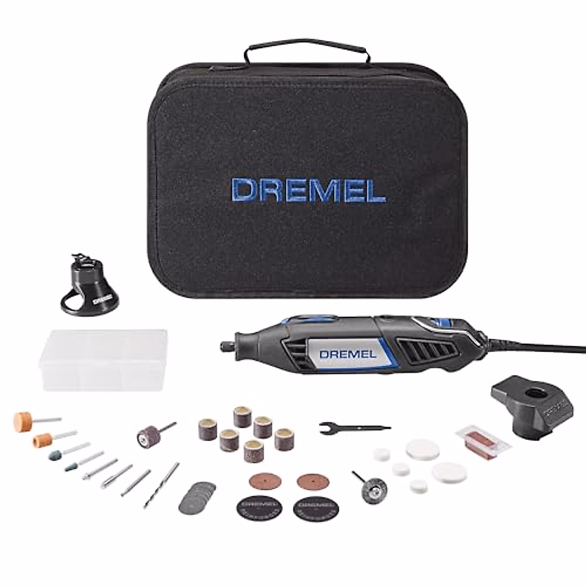 Dremel 4000-2/32 Variable Speed Rotary Tool Kit-Engraver, Polisher, and Sander- Perfect for Cutting, Detail Sanding, Engraving, Wood Carving, and Polising- 2 Attachments & 32 Accessories