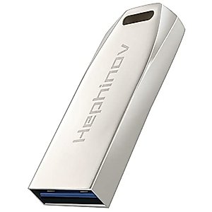 64GB USB 2.0 Flash Drive, Hephinov Mini USB Stick, UDP Thumb Drive, Zinc Alloy Jump Drive, Pen Drive, Memory Stick for PC/Computer/Sound/Speaker/External Storage (USB 2.0 64G)