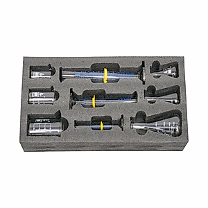 Chemistry Lab Glassware Set, 9 Pieces - Includes 3 Beakers, 3 Erlenmeyer Flasks & 3 ASTM, Class A Graduated Cylinders - Borosilicate 3.3 Glass – Eisco Labs