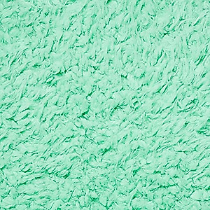 Urban Shop Faux Fur Rolling Task Chair, Mint