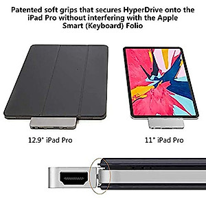 HyperDrive 6-in-1 USB C Hub HDMI 4K 60Hz - PD 60W, Audio Jack, SD/MicroSD, USB-A Compatible w/iPad Pro Air 2020 2019 2018, M1 iPad Pro 2021, Space Gray