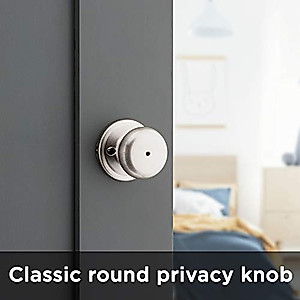 Kwikset 97300-829 Juno Privacy Knob, Pack of 1, Satin Nickel