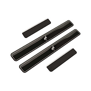 Blue Oval Industries OEM Black Chrome Front and Rear Door Sill Step Plates for 2021-2024 Bronco Sport