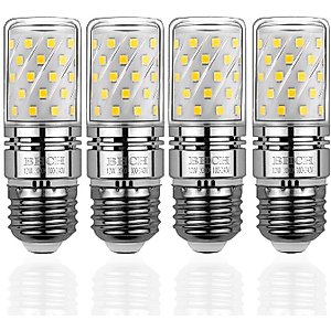 BHCH E26 LED Corn Bulbs 12W,3000K Warm White,1200LM,Edison Screw Bulbs,100W Incandescent Bulbs Equivalent,Pack of 4