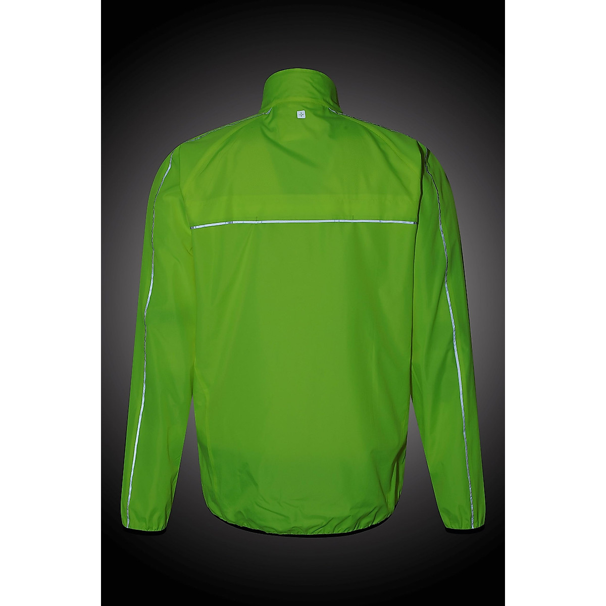 Mountain Warehouse Force Mens Reflective Water-Resistant Running Jacket Yellow Small