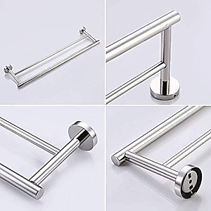 KES 23.6-Inch Double Towel Bar SUS304 Stainless Steel Bathroom Kitchen Towel Holder Dual Towel Rail Rustproof Wall Mount Polished Finish, A2001S60