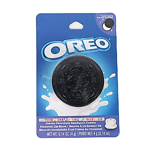 Taste Beauty Oreo Molded Lip Balm, Oreo Cookie Flavored Moisturizing Lip Balm in Cute Oreo Shaped Balm Container