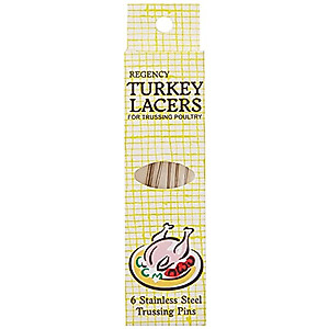 Regency Wraps Turkey Lacers, 6 Pack, Silver
