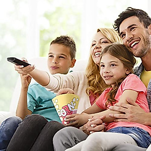 Popcorn Paper Bag Popcorn Bags, Triangle Popcorn Bags for Family Movie Night Baseball Themed Carnival Christmas Birthday Party 50 Pcs Popcorn Favor Bags