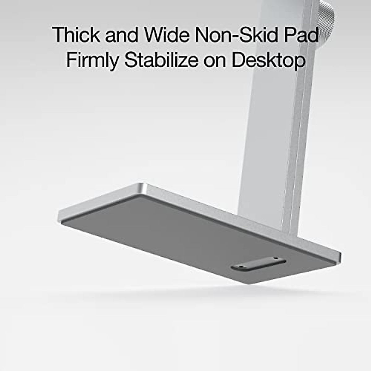 AluDisc Pro 360°-Directional Magnetic Aluminum Desk Phone Stand Tilt Swivel Rotate Angle Adjust Height 12" for All iPhone 15/14/13/12 Samsung Galaxy Note All Smartphones and Nintendo Switch (ST-520SI)