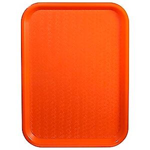 Winco Fast Food Tray, 14-Inch by 18-Inch, Orange