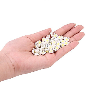 LED Chip - 3W High Power - LED Lamp Beads - Light-Emitting Diode Chips SMD - for DIY Lighting Fixtures - DIY Lighting(100 PCS)(White 6000-6500K)