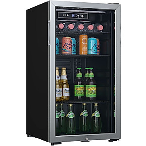 EdgeStar BWC121LT 18 Inch Wide 80 Can Capacity Ultra Low Temp Beverage Center - Stainless Steel