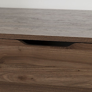 South Shore Holland 1-Drawer Nightstand, Natural Walnut