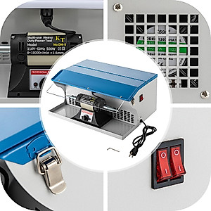 110V 500W Benchtop Jewelry Polishing Buffing Machine Jewelry Polishing Tool Dust Collector with Light Table Top Jewelry Making Kit with Light 10000RPM Adjustable Speed