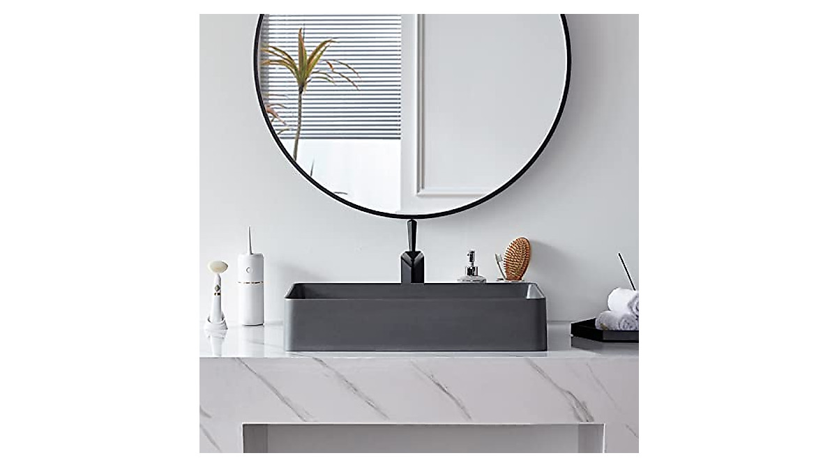Cpingao Bathroom Vessel Sink - Durable Quartz Stone Vanity