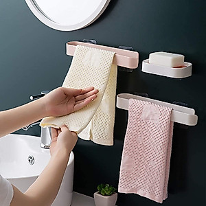 JJZXD Bathroom Shelf, Utility Storage Rack, Bathroom Towel Shelf Multifunctional Kitchen Living Room Holder Wall Mounted (Color : B)