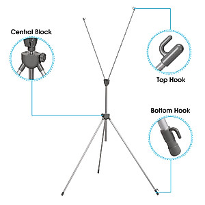 Adjustable Reinforced X Banner Stand, Fit Banner Size 23 x 63 to 32 x 78 Inches with Travel Bag