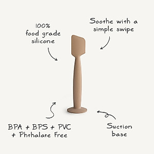 mushie Diaper Cream Applicator Soft Silicone with Suction Base (Blush)