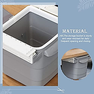 STOBOK Desk Drawer Trash Can Under Desk Trash Bin Wastebasket Under Table Slide Out Invisible Garbage Can Sundries Container for Home Kitchen