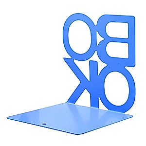 Bookends Colourful Heavy Duty Metal Book Ends Letter Style Bookends Office Stationery Bookend bookends ( Color : Red )