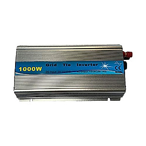 KRXNY 1000W Grid Tie Inverter 20-45V DC Input 110V AC Output Stackable MPPT Pure Sine Wave Solar Power for 24V 30V 36V Solar Panel