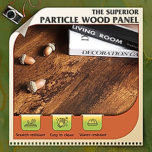 WLIVE Dresser for Bedroom with 4 Drawers, Chest of Drawers, Tall Dresser Drawers with Sturdy Metal Frame for Nursery, Hallway, Living Room, Closet, Brown Oak