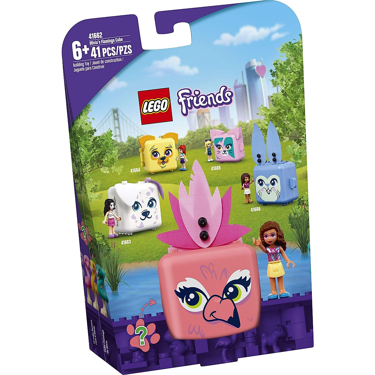 LEGO Friends Olivia's Flamingo Cube 41662 Building Kit; Includes Flamingo Toy and Mini-Doll Toy; Portable Playset Makes Great Creative Gift, New 2021 (41 Pieces)