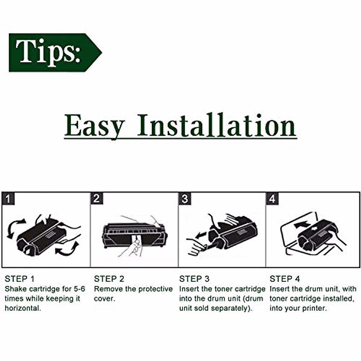 4 Pack High Yield (Black Cyan Magenta Yellow) TN436 TN436BK TN436C TN436M TN436Y Compatible Toner Cartridge Replacement for Brother HL-L8360CDWT DCP-L8410CDW MFC-L9570CDWT L9570CDW Toner Cartridge