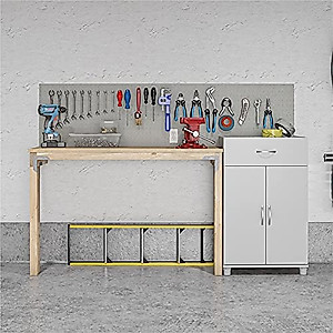 SystemBuild Lonn 24" 1 Drawer/2 Door Base Storage Cabinet in Dove Gray