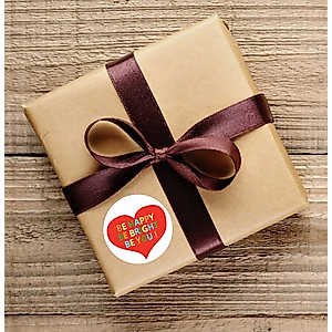 Top label Be Bright Motivational Saying Stickers,Be Happy Be You Inspirational Sealing,Encouraging Self-Adhesive Label for Phone, Scrapbook,Laptops,Water Bottle,Gift,1.5 Inch,500 Pcs Per Pack.