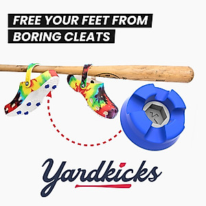 Yardkicks Traction Kit: DIY Baseball Softball Cleats for Your Shoes - Transform Sneakers Into Custom Cleats - Unisex Spikes - 20 Studs - Ideal Gift for Ball Players & Kids to Boost Field Traction