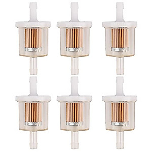 HIPA 691035 493629 Fuel Filter Lawn Mower Part for Briggs and Stratton Lawn Mower Accessories 40 Micron 493629 5065 691035 12hp 17.5hp 27hp 35hp Engines Kawasaki 49019-0027
