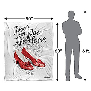 The Wizard of Oz No Place Like Home Silky Touch Super Soft Throw Blanket 50" x 60"