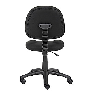 Boss Office Products Nylon Black Boss Office Deluxe Posture Chair, 25" W x 25" D x 35-40" H