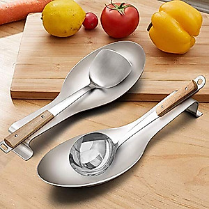 XINLIAN Stainless Spoon Rest for Cooking Kitchen Counter Coffee Spoon Rest Kitchen Spoon Utensil Rest Small Spoon Rest Stove Top Spoon Rest Spatula Rest Spoon Holder Ladle Holder