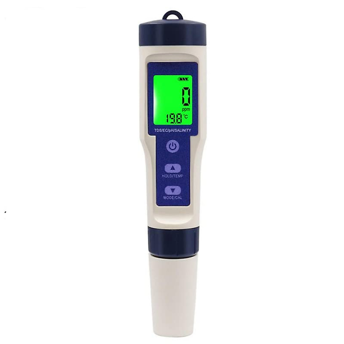 5 in 1 TDS/EC/PH/Salinity/Temperature Meter Digital Water Quality Monitor Tester for Pools, Drinking Water, Aquariums,Hydroponics