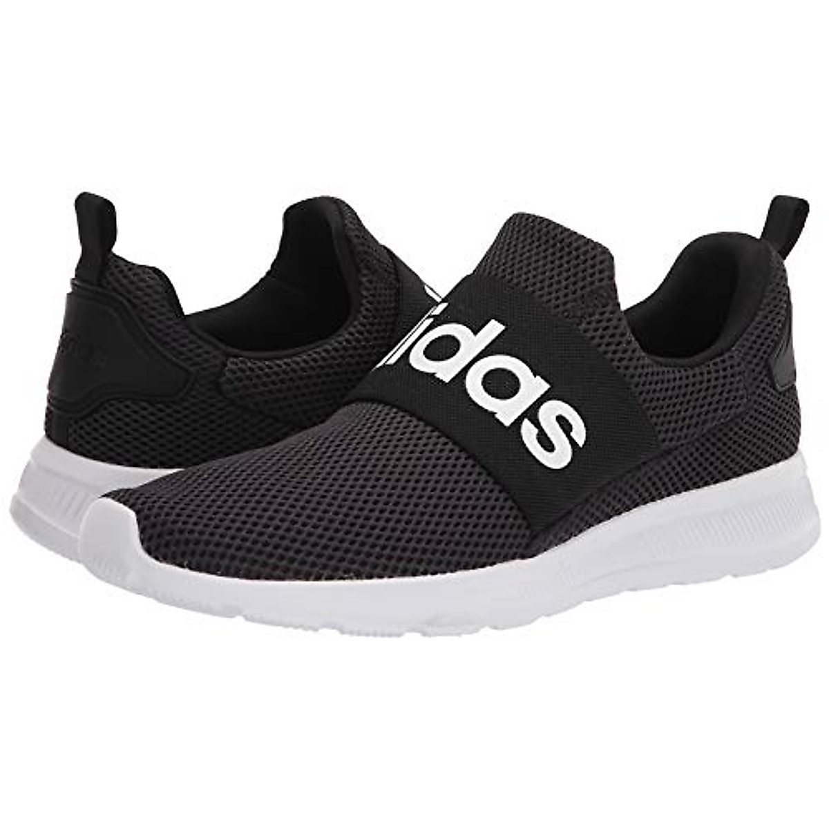 adidas Men's Lite Racer Adapt 4.0 Running Shoes, Black/White/Black, 10