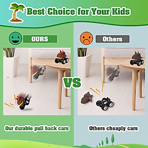 Dinosaur Toys for 3-6 Year Old Boys, Pull Back Dinosaur Cars for Kids 6 Pack Set Pull Back Dinosaur Toys for Age 3-7 Boys Toy Cars Dinosaurs Christmas Birthday Gifts for Boys Age 3-6 Stock Filler